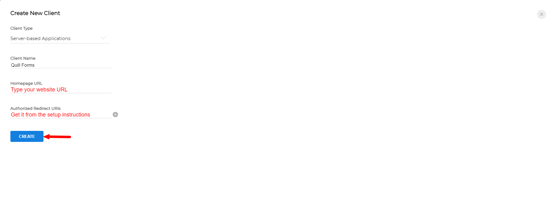 Zoho CRM - Quill Forms